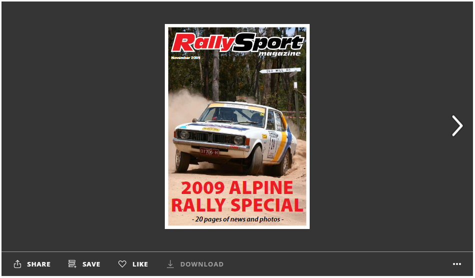 RallySport Magazine 2009 Alpine Rally Special | Alpine Rally of East ...